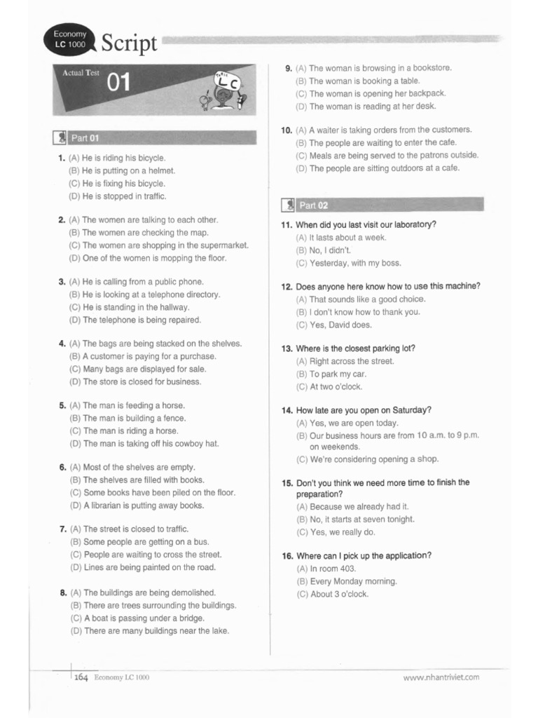 Vol 1 - Test 1 - Transcript | PDF