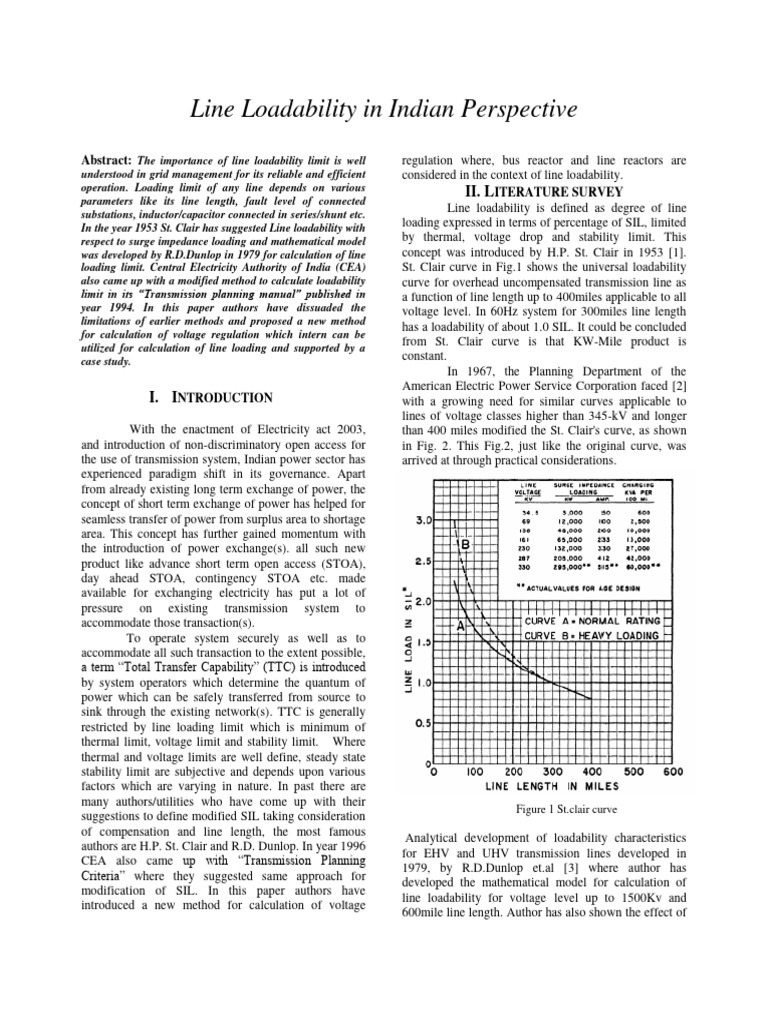Line Loadability | PDF | Electric Power Transmission | Electrical Substation