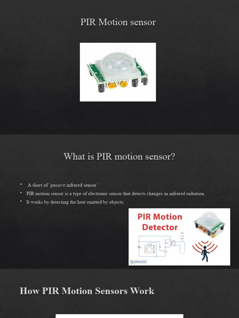 PIR Motion Sensor | PDF | Technology & Engineering