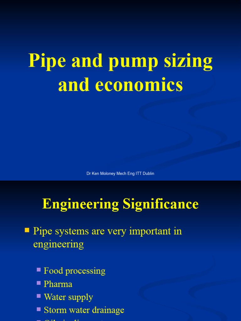 Engineering Pipe Design Guide | PDF | Pump | Civil Engineering