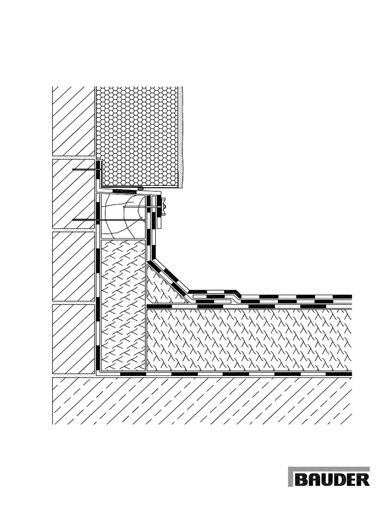 Bauder Bitumen Detail Flachdach Wandanschluss WDVS 5 1 2 (1209) | PDF