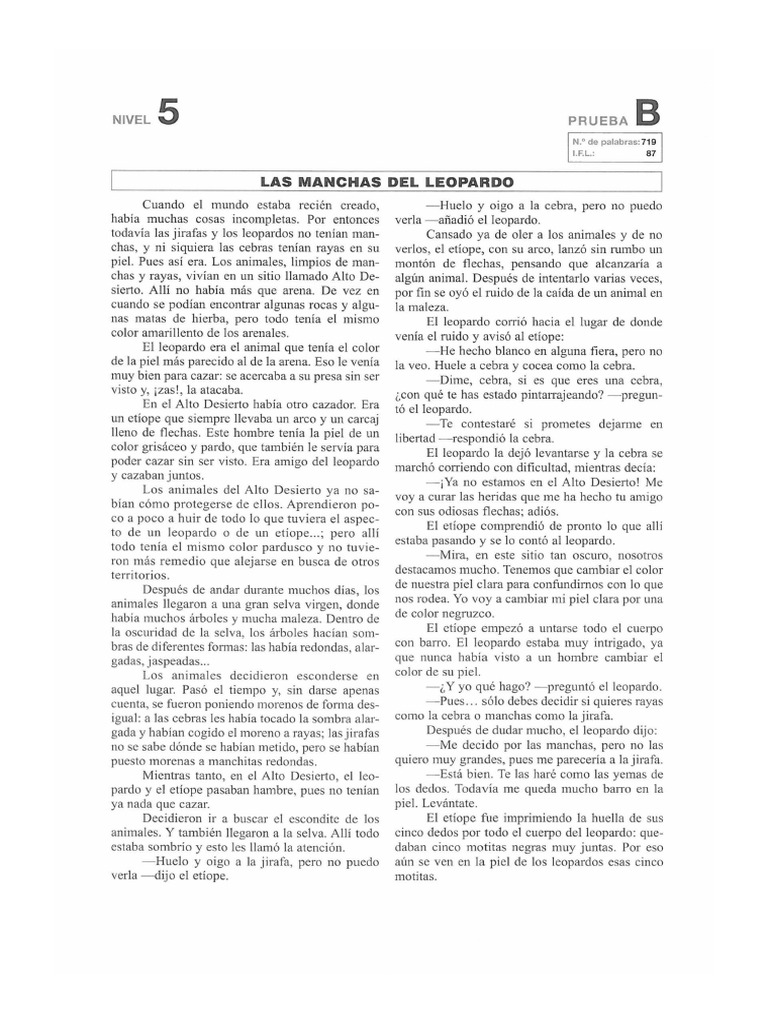 Prueba Comprensión Lectora - 2do Trimestre | PDF