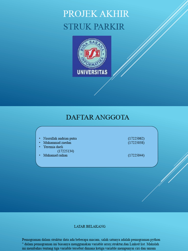 Program Parkir Otomatis dengan Python | PDF