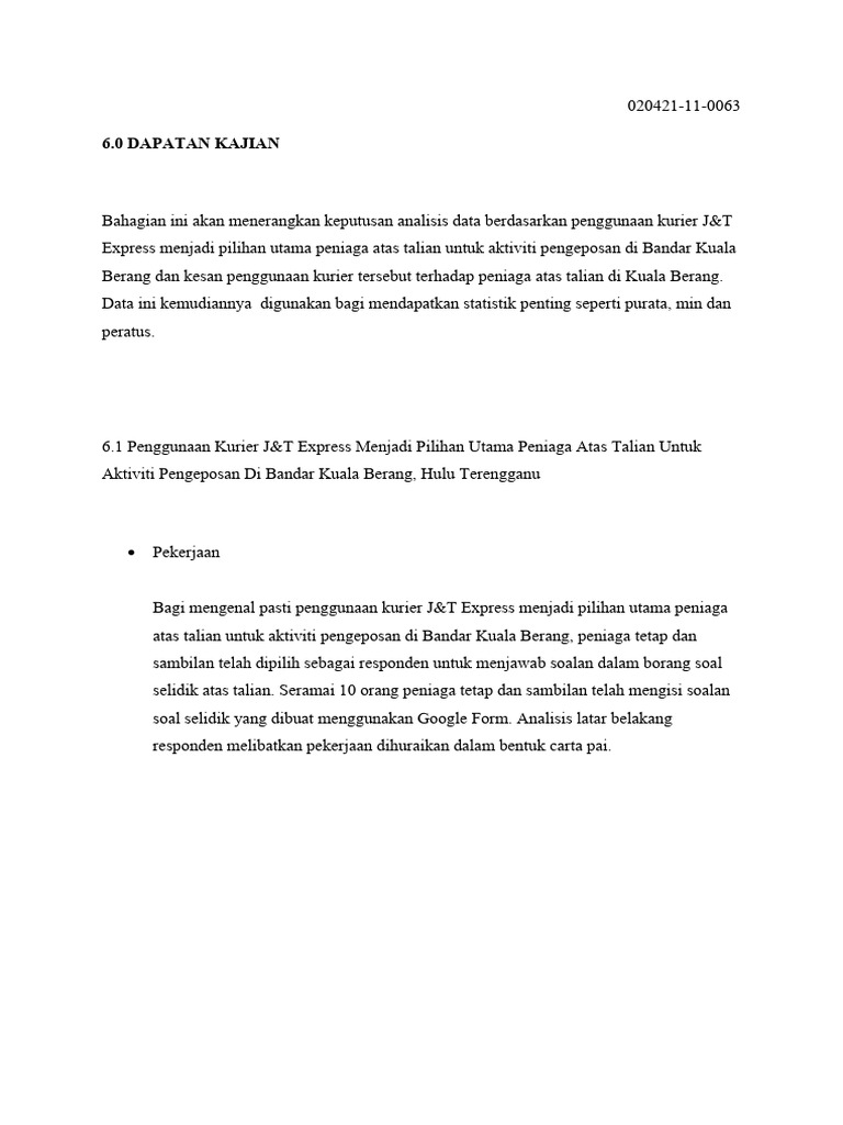 Dapatan Kajian | PDF