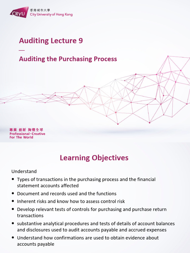 Auditing the Purchasing Process Overview | PDF | Accounts Payable ...