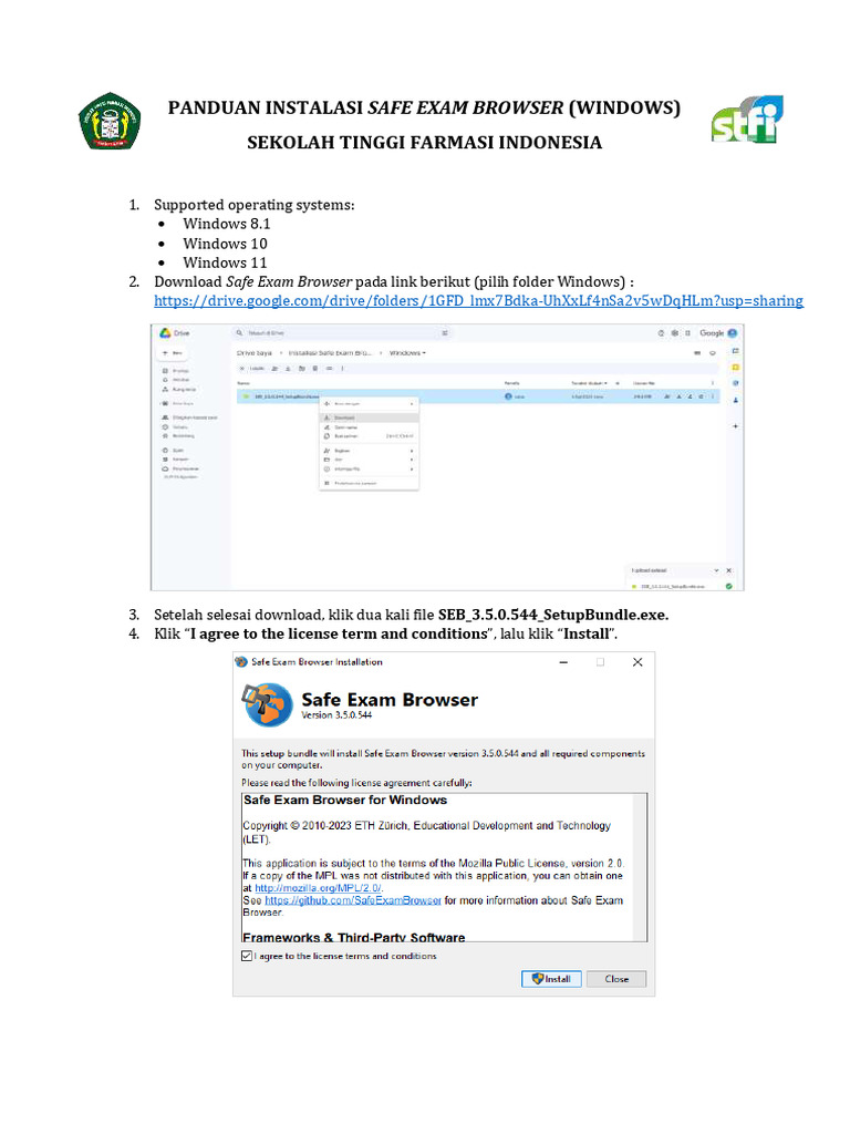 Panduan Instalasi Safe Exam Browser (Windows) | PDF | Computers