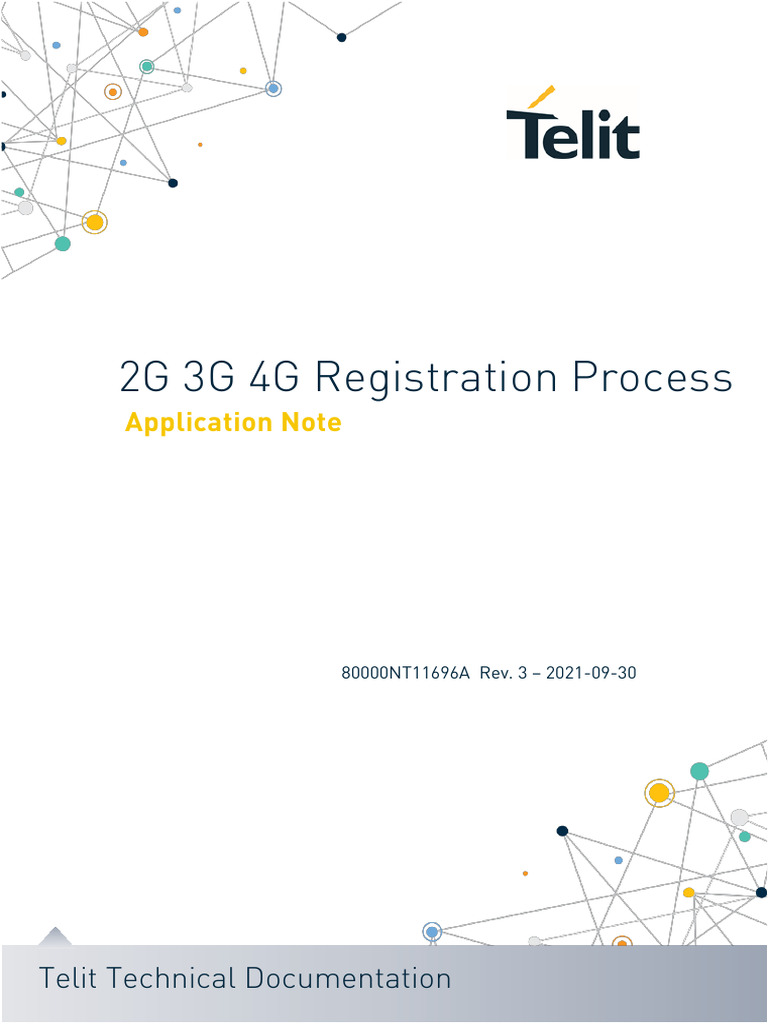Telit 2G 3G 4G Registration Process Application Note r3 | PDF ...