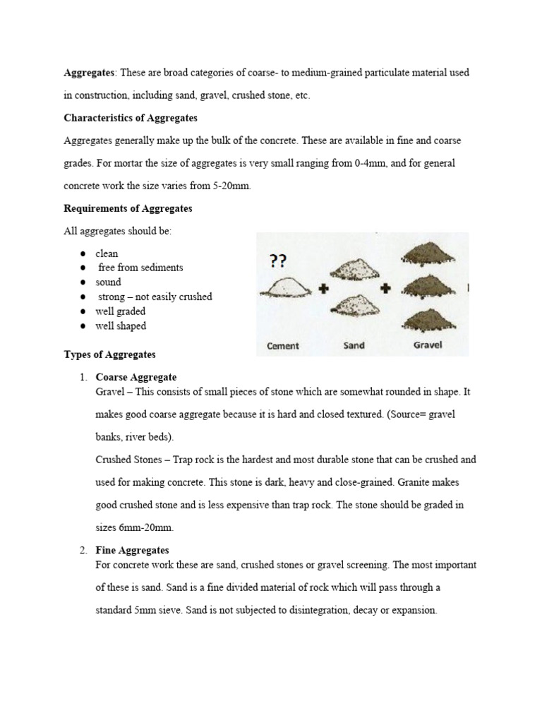 Aggregates | PDF