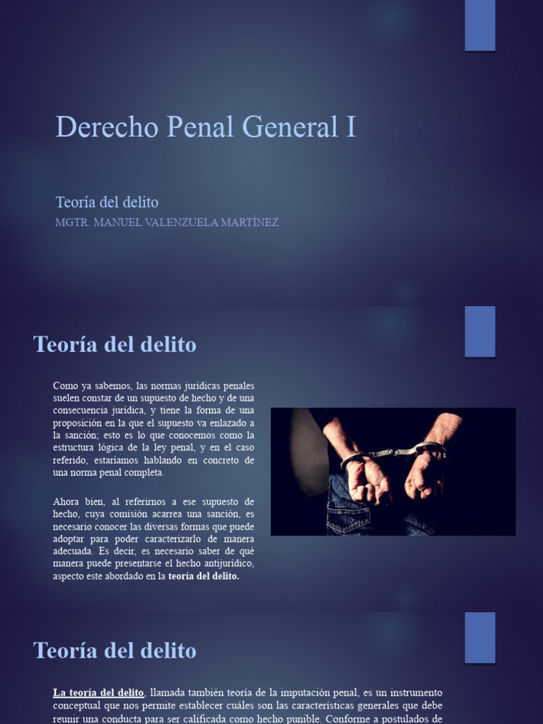 Derecho Penal General I 9 Teoría Del Delito 1 Descargar Gratis