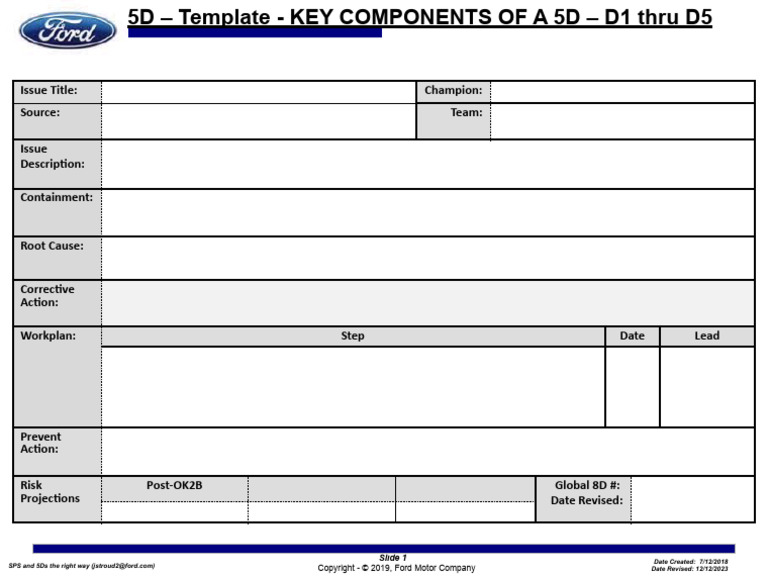 5D Template | PDF