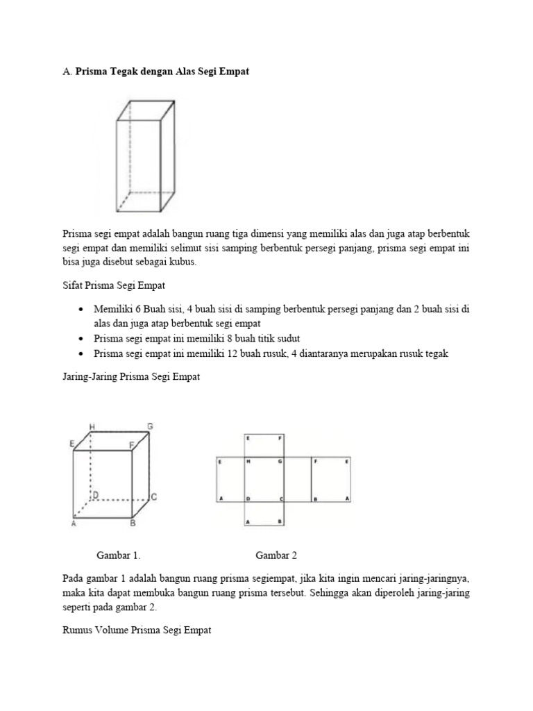 Prisma Segi Empat | PDF
