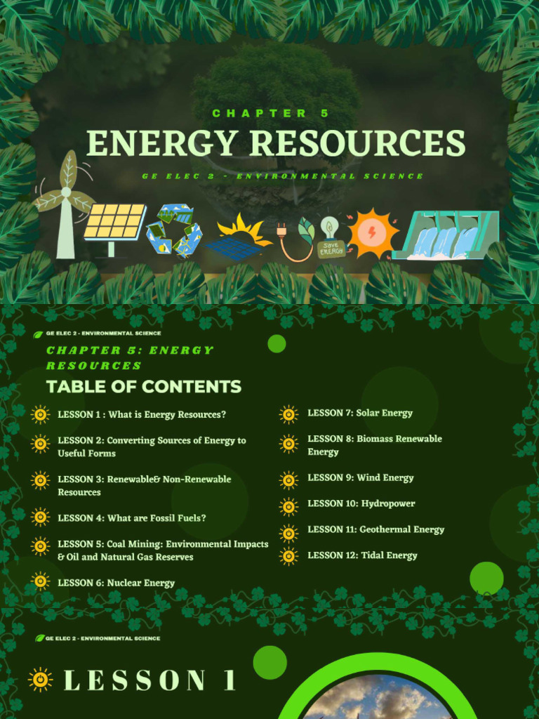 Ge Elec 2 Group 3 Energy Resources | PDF