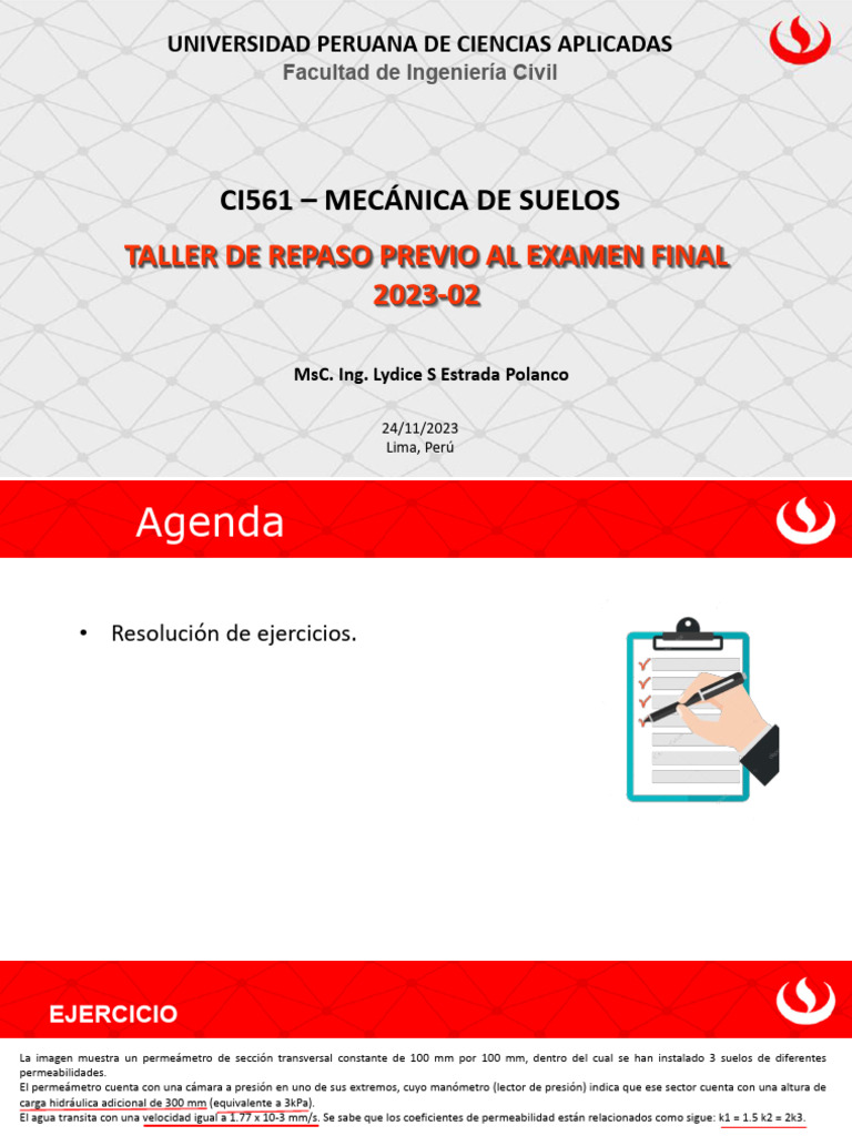 2023.02 Taller de Repaso - Ex Final PDF | PDF | Física Aplicada e Interdisciplinaria | Ingeniero ...