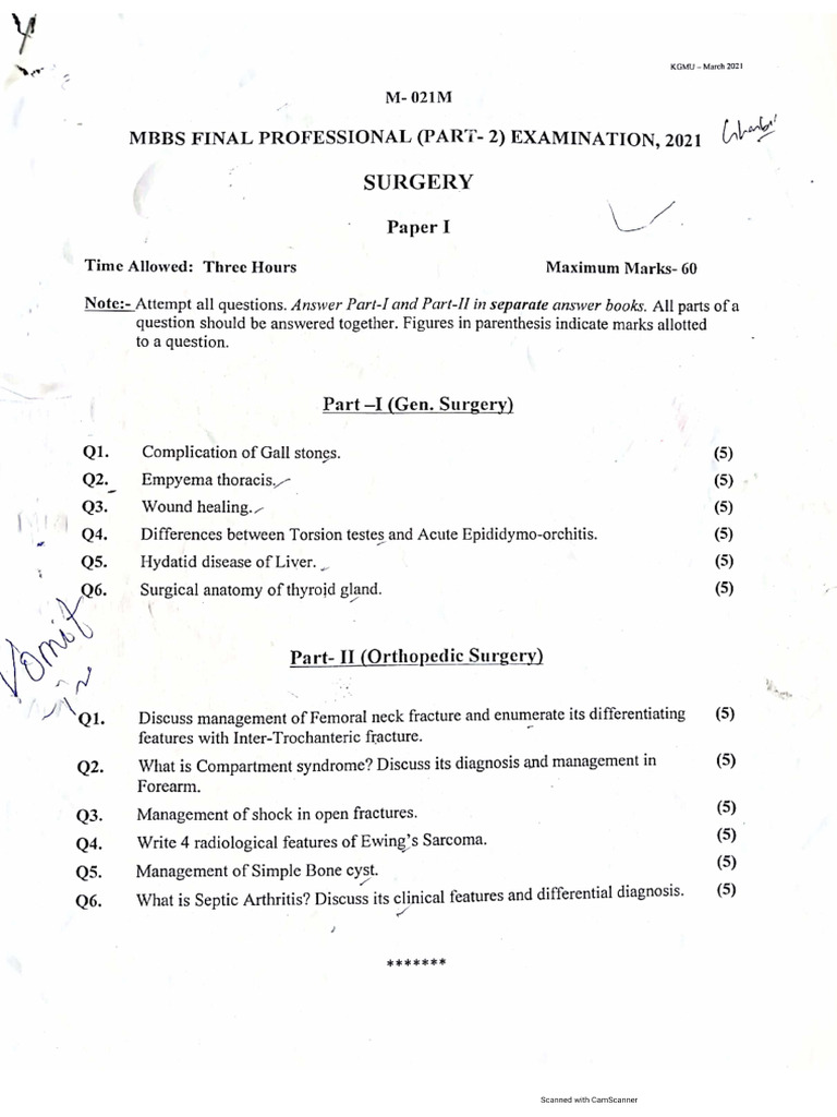 KGMU Final Proff Sub. 2018 - 2021 | PDF