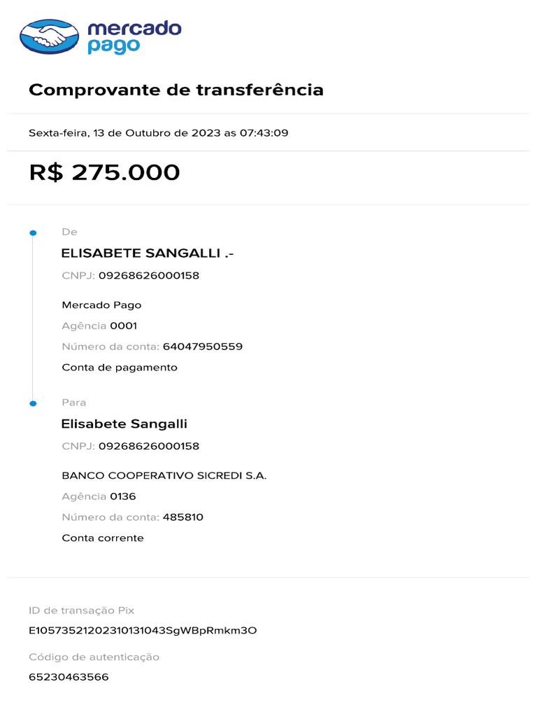 Comprovante 65230463566 | PDF