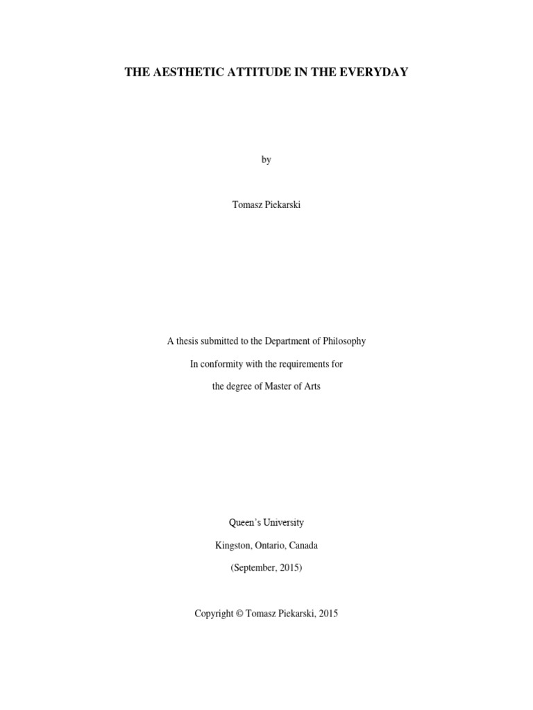 ATTITUDE | PDF | Aesthetics | Immanuel Kant