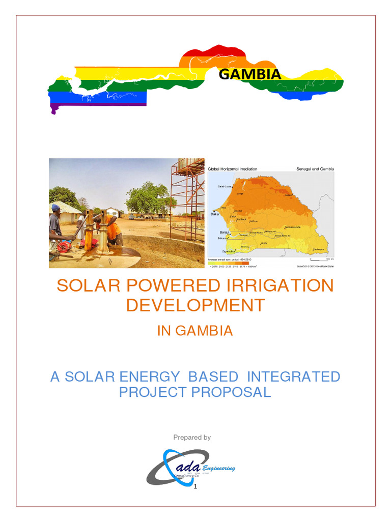 Solar Powered Agricultural Development Project Proposal in Gambia | PDF | Electric Power ...