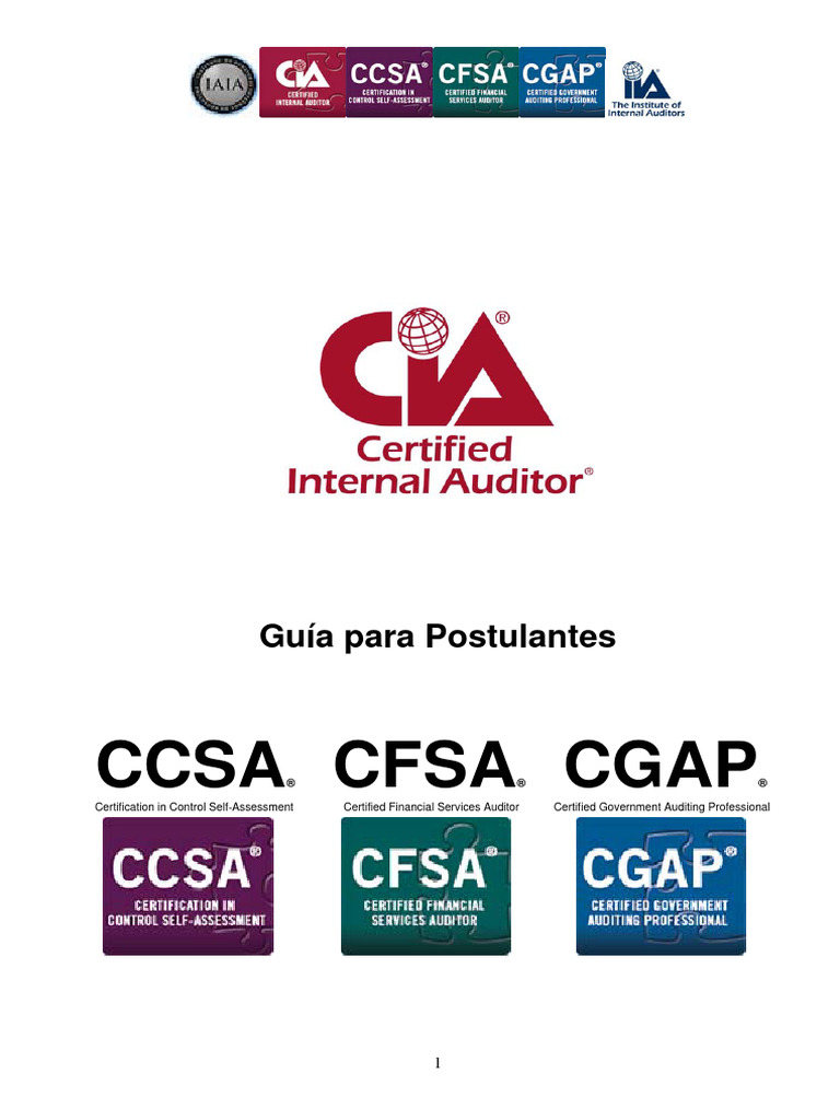 Ccsa Cfsa Cgap: Guía para Postulantes | PDF | Agencia Central de ...
