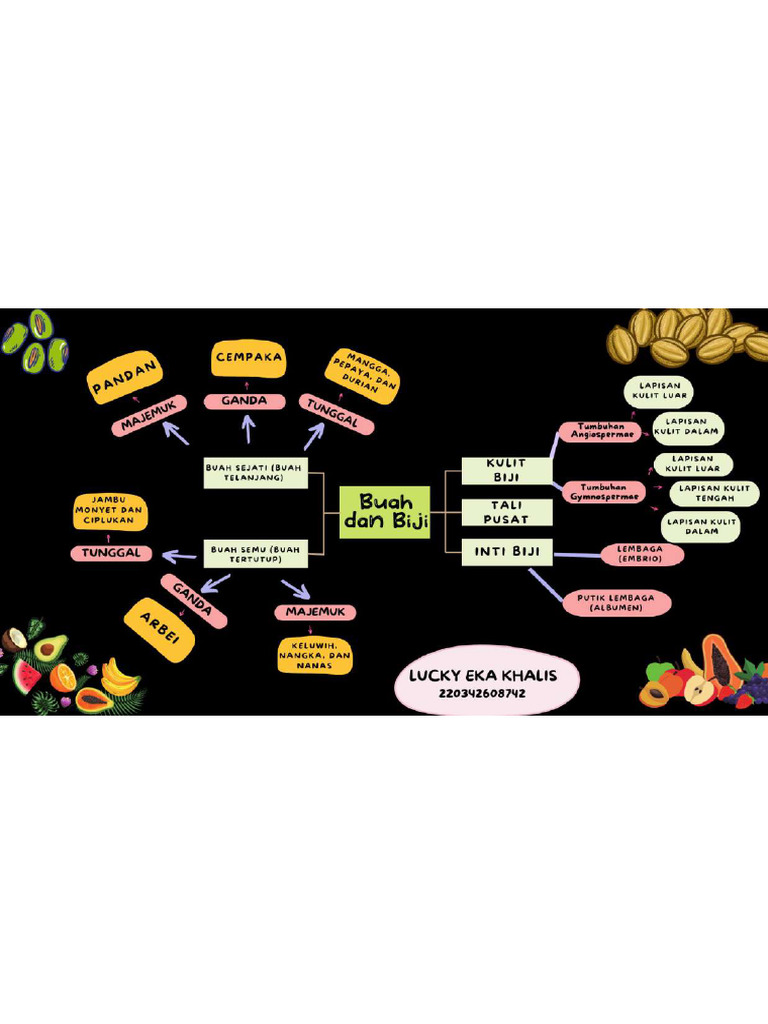 Peta Konsep Buah & Biji Lucky Eka (220342608742) | PDF