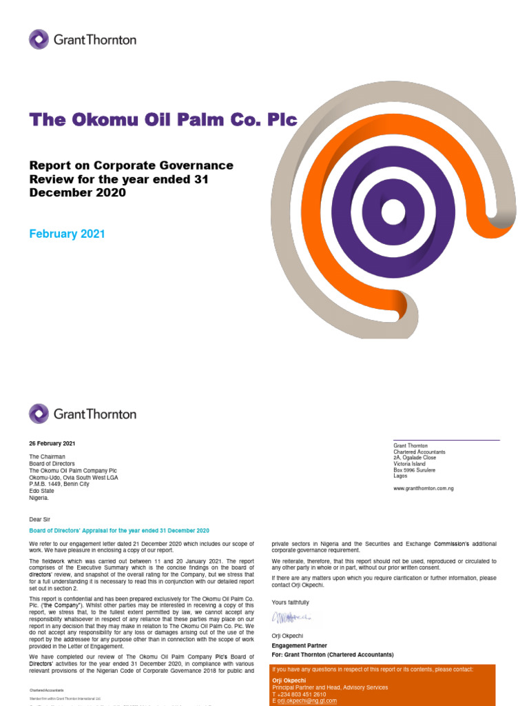 2020 Corporate Governance Review | PDF | Corporate Governance | Board ...