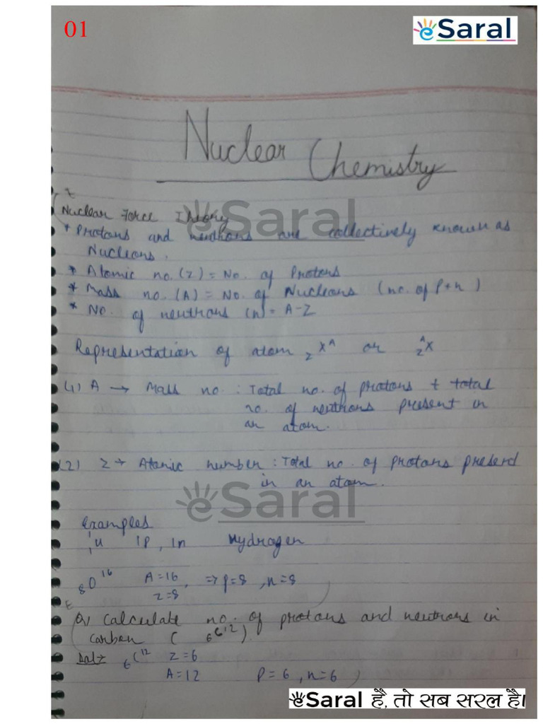 Jee Chem Nuclear Chemistry Notes | PDF