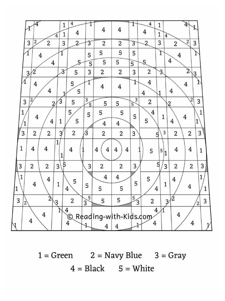 Color by Number 5 Five | PDF