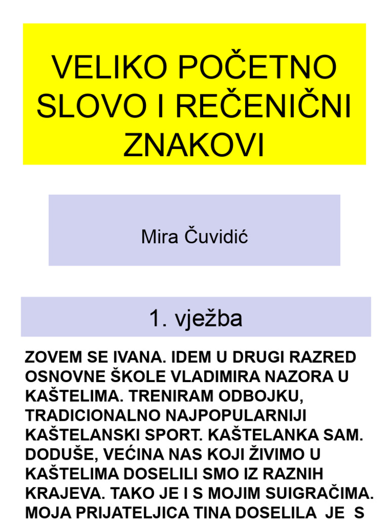 Veliko Po?Etno SlovoVje?Ba | PDF
