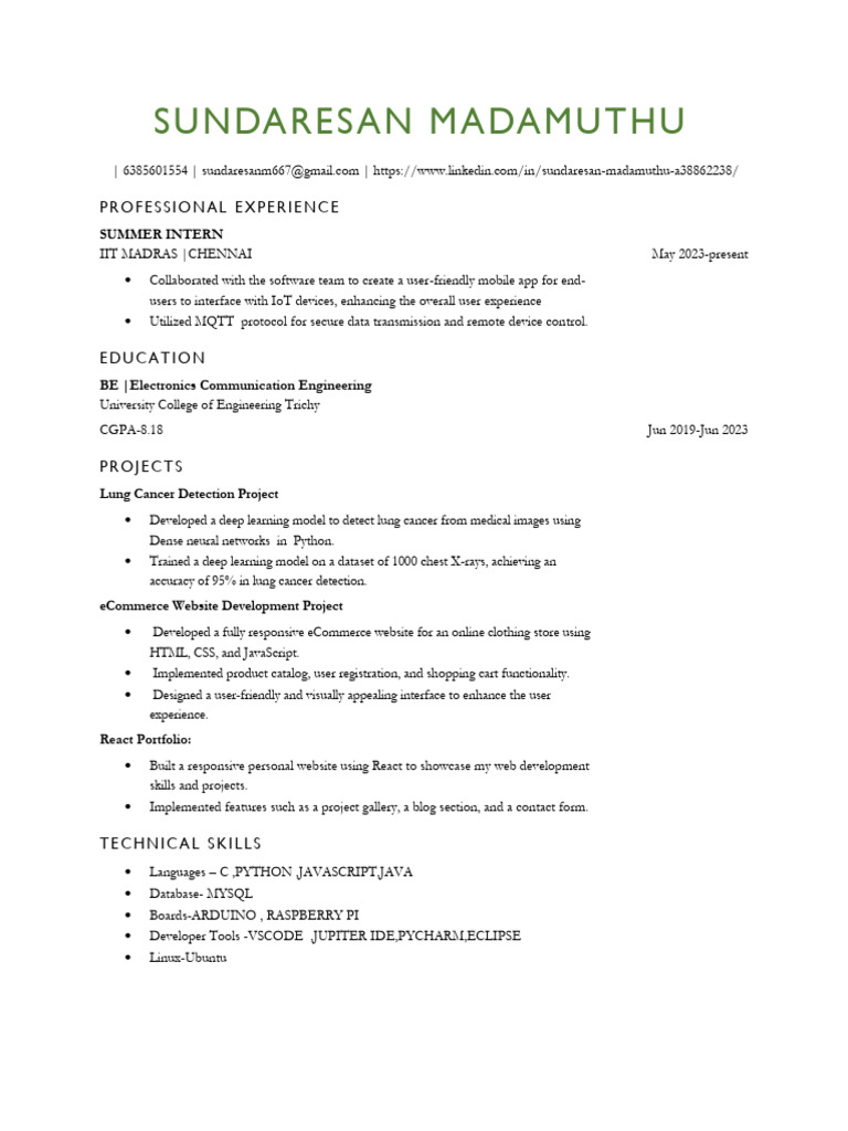 SUNDARESAN | PDF