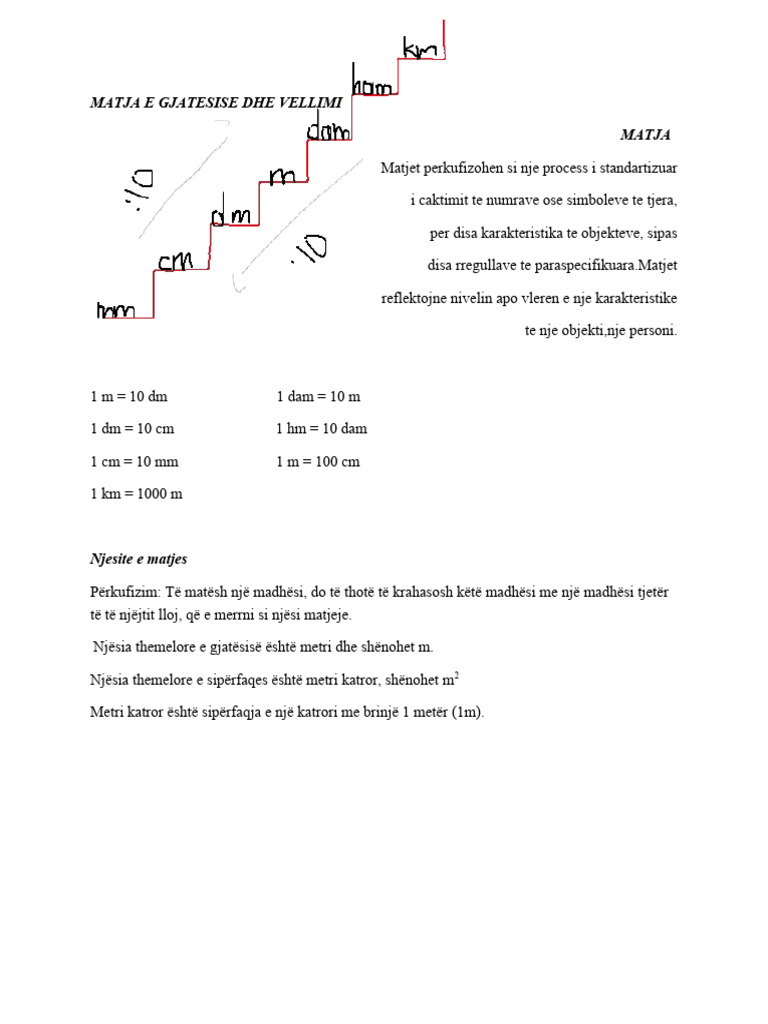 Matja e Gjatesise Dhe Vellimi | PDF