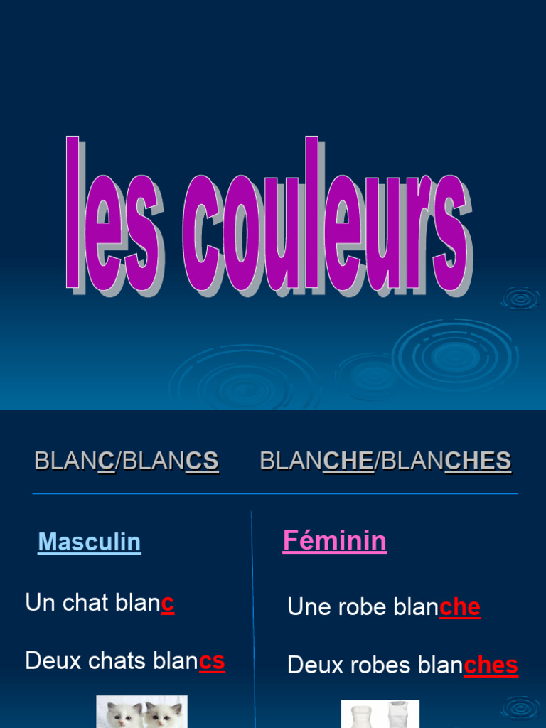 Les Couleurs PPT 2016 MdM (1) | PDF