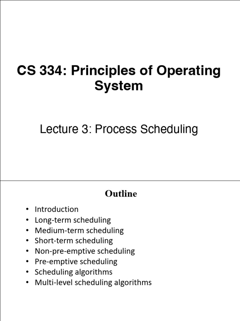 Lecture 3 - Process Scheduling | PDF | Scheduling (Computing) | Process ... Lecture 3 - Process Scheduling | PDF | Scheduling (Computing) | Process ...