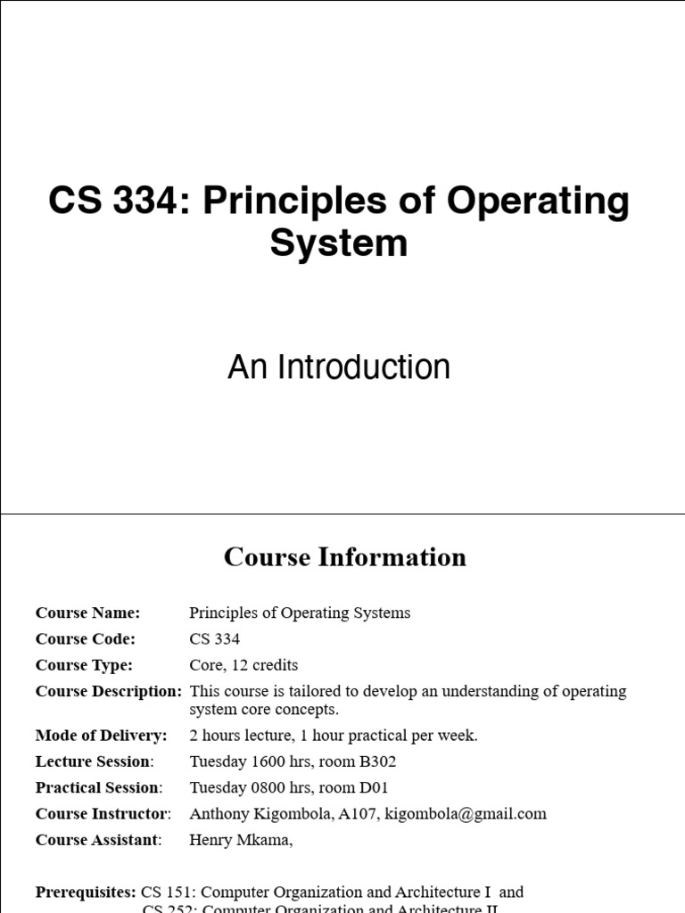 Lecture 1 Introduction Pdf Operating System Process Computing 8775