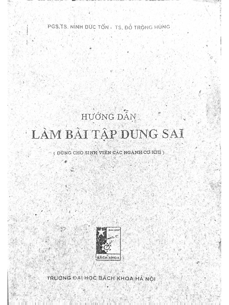 Hướng Dẫn Làm Bài Tập Dung Sai | PDF