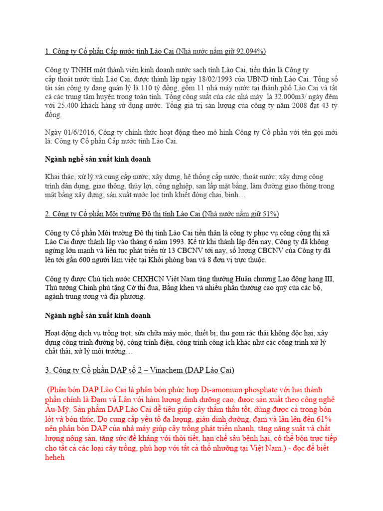 Dẫn Chứng CTCP | PDF