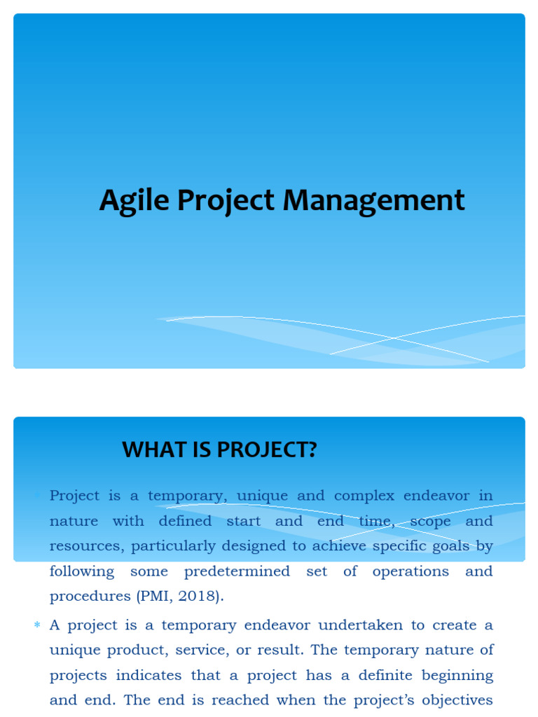 Agile1 - Brief Intro To Agile PM | PDF | Agile Software Development | Software Development Process