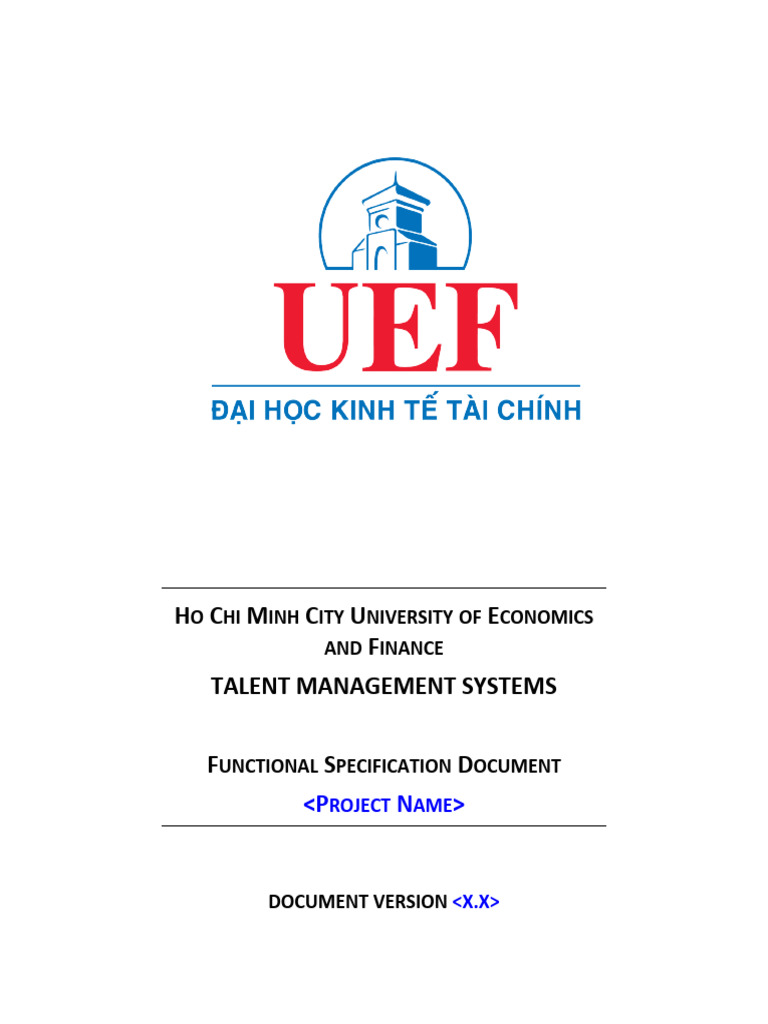 Functional Specification Document Template | PDF | Specification ...