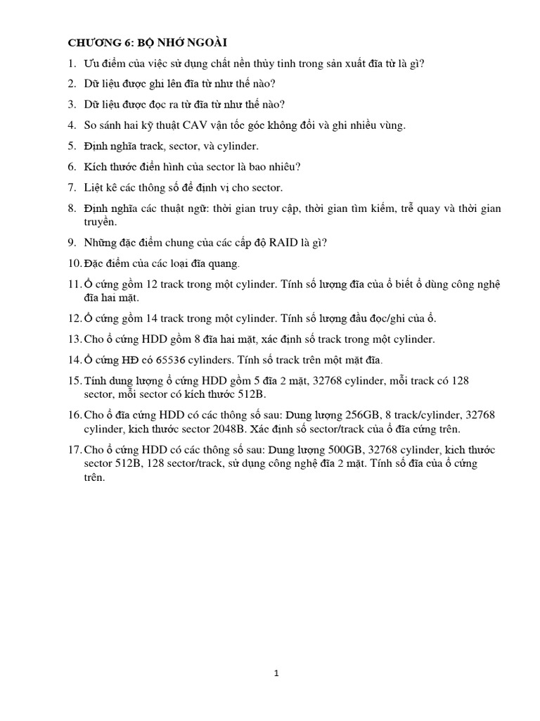 Bai Tap - Chuong 6 | PDF