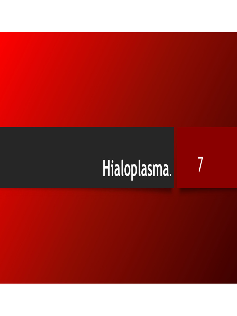 E7 Hialoplasma (Y Citoesqueleto) | PDF | Citosol | Citoplasma