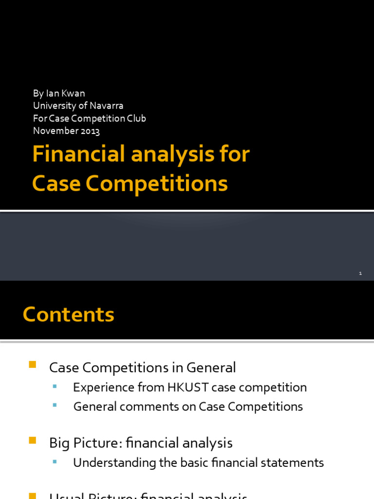 Case Competition Guide | PDF | Income Statement | Valuation (Finance)