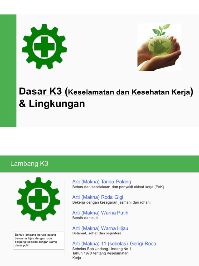 Webinar Dasar K3 Dan Lingkungan | PDF