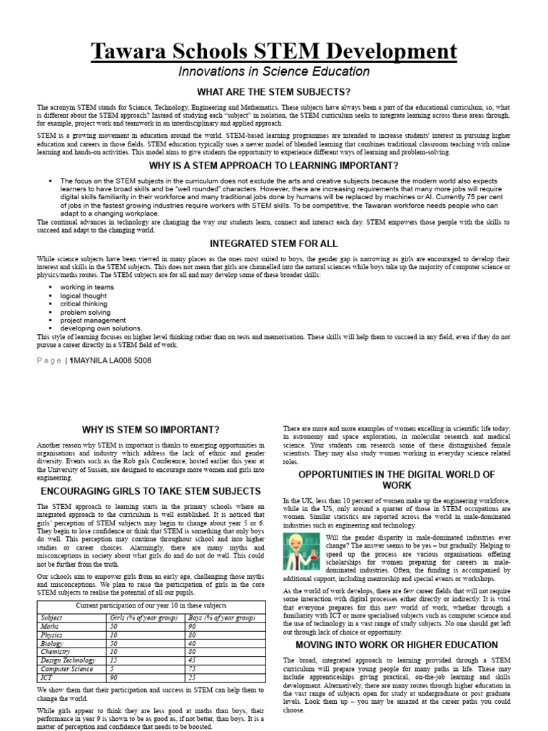 Stemnews | PDF | Science, Technology, Engineering, And Mathematics | Science