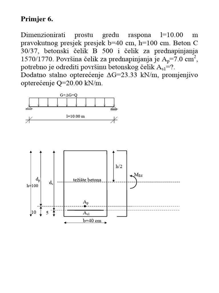 PB Primjer-P06-Savijanje + P | PDF
