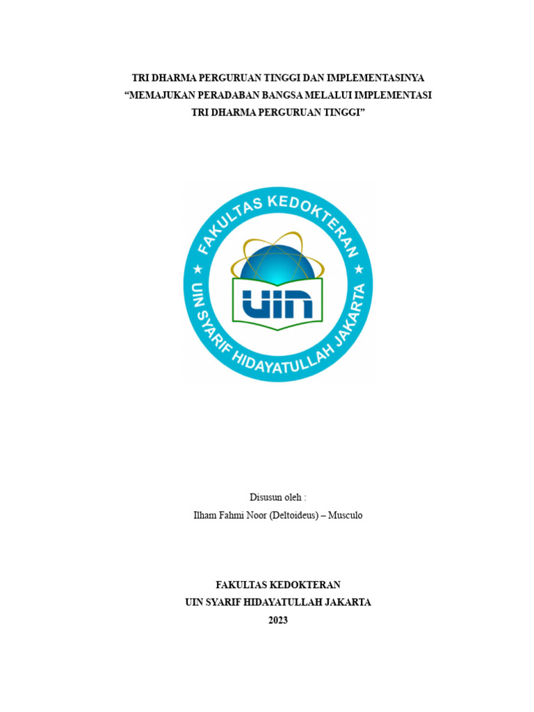 Implementasi Tri Dharma Perguruan Tinggi | PDF
