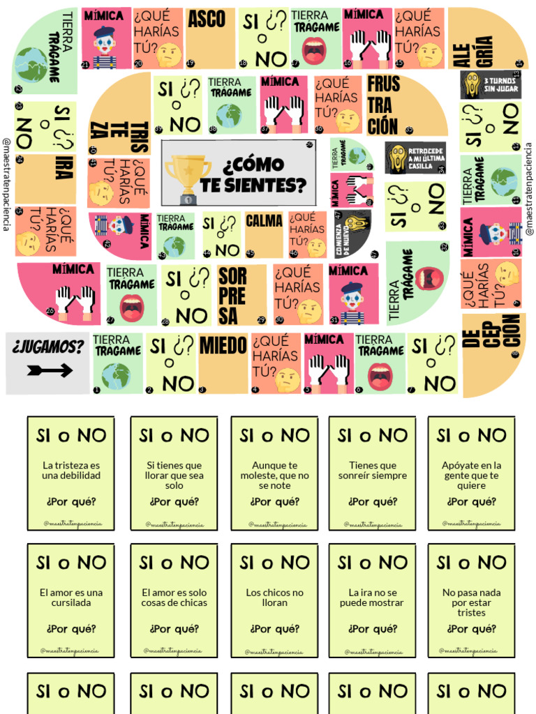 Juego de La Oca Emociones | PDF