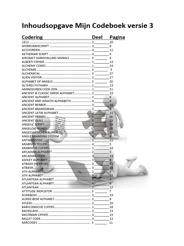 Codeboek V3 | PDF