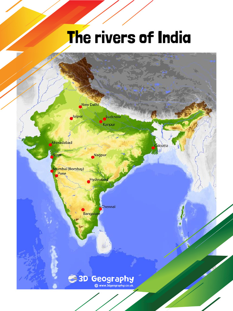 Rivers Map of India | PDF