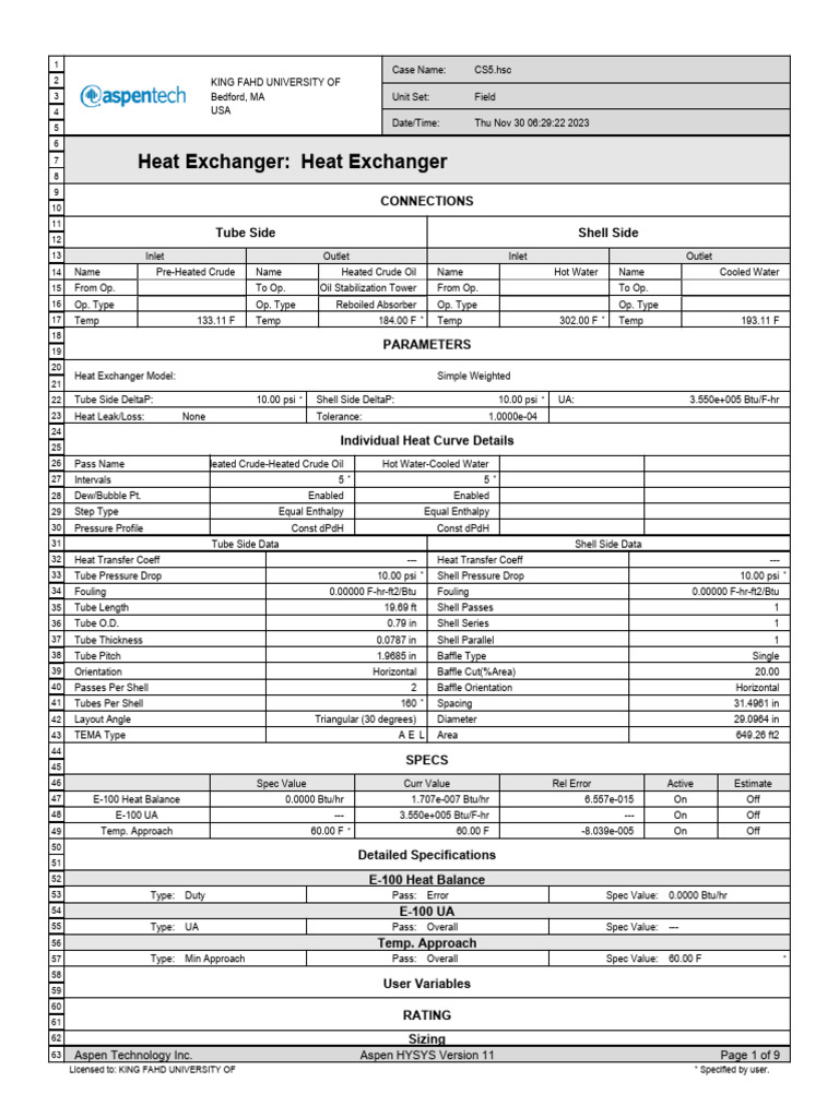 Simple Heat Exchanger | PDF | Heat Exchanger | Viscosity