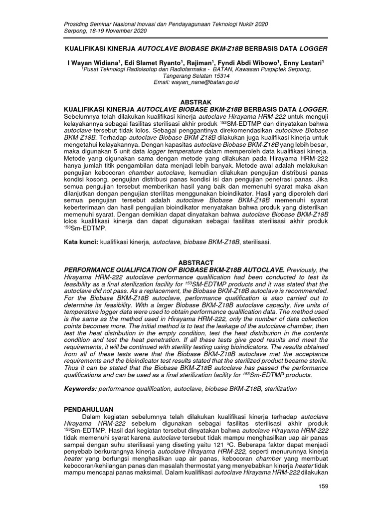 Prosiding Seminar Nasional Inovasi Dan Pendayagunaan Teknologi Nuklir 2020 Serpong, 18-19 ...