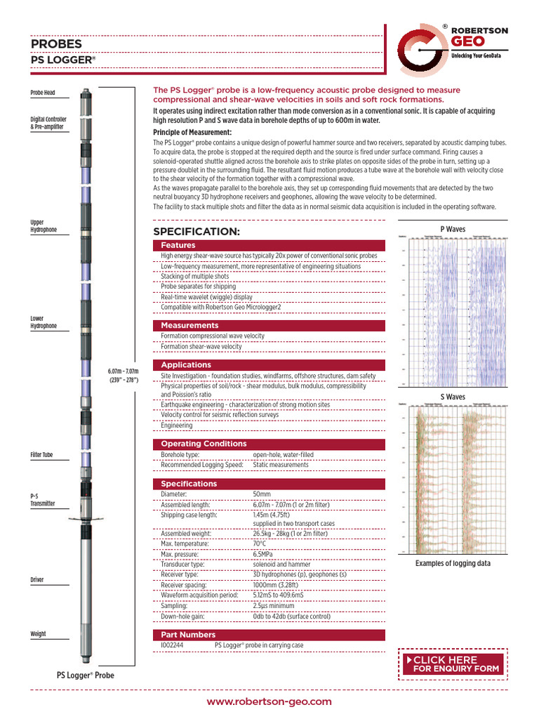 P-S Logger | PDF | Waves | Reflection Seismology