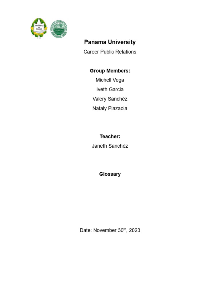 Glossary | PDF | Communication | Intention Glossary | PDF | Communication | Intention
